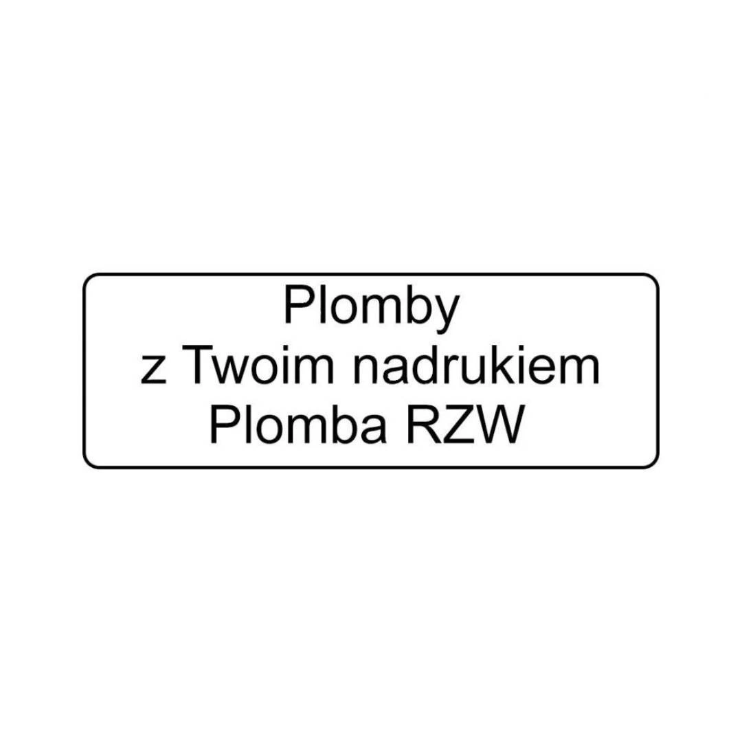 Etykieta plomba rozwarstwiająca RZW biała 15 x 5mm 250szt średnica ...