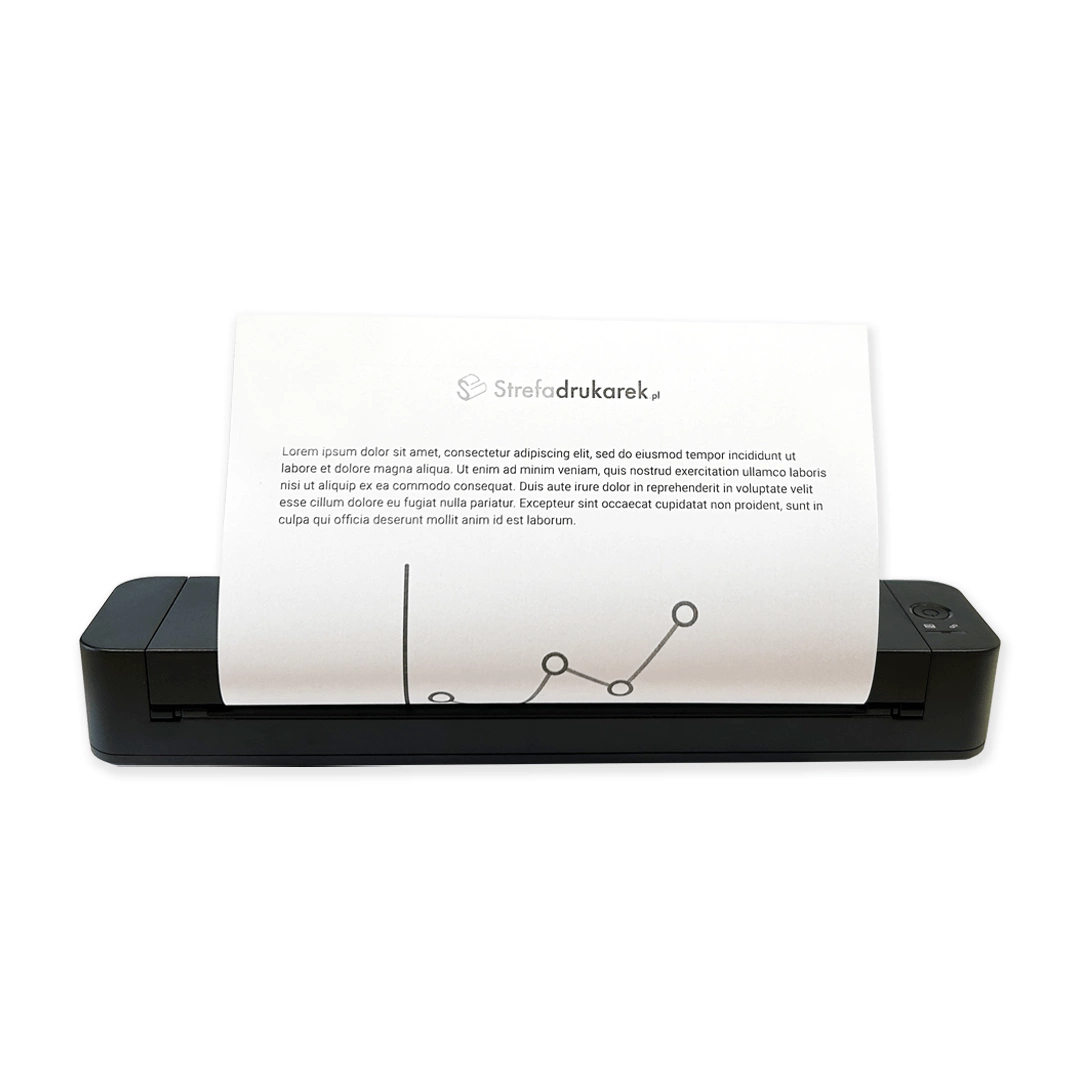 Przenośna drukarka A4 AIMO P832 termotransferowa 300dpi / do 210mm / PC / Mac / Smartfon / BT ...